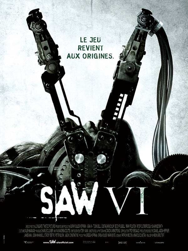 Cartel de la película Saw VI - Foto 1 por un total de 21 - SensaCine.com